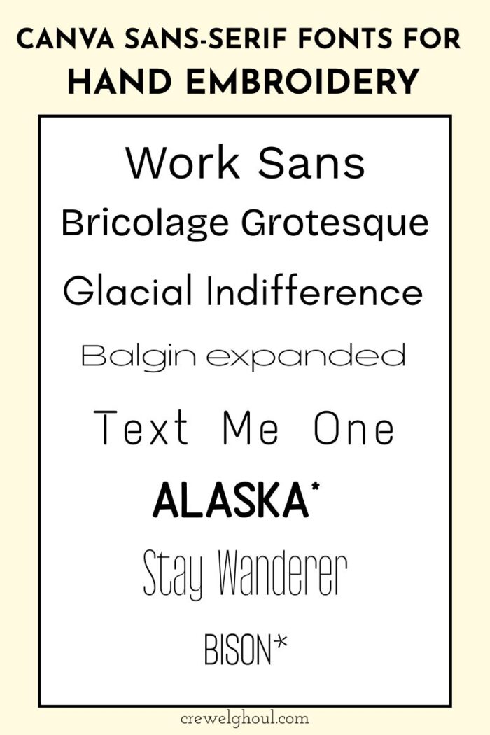 Fonts for Hand Embroidery to Elevate Your Projects