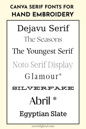 Fonts for Hand Embroidery to Elevate Your Projects